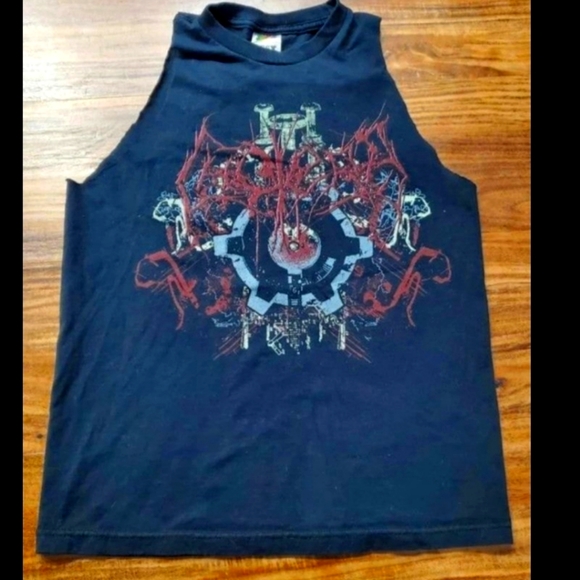 Fruit of the Loom | Shirts & Tops | Cholera Band Cutoff Tee Rare Htf ...